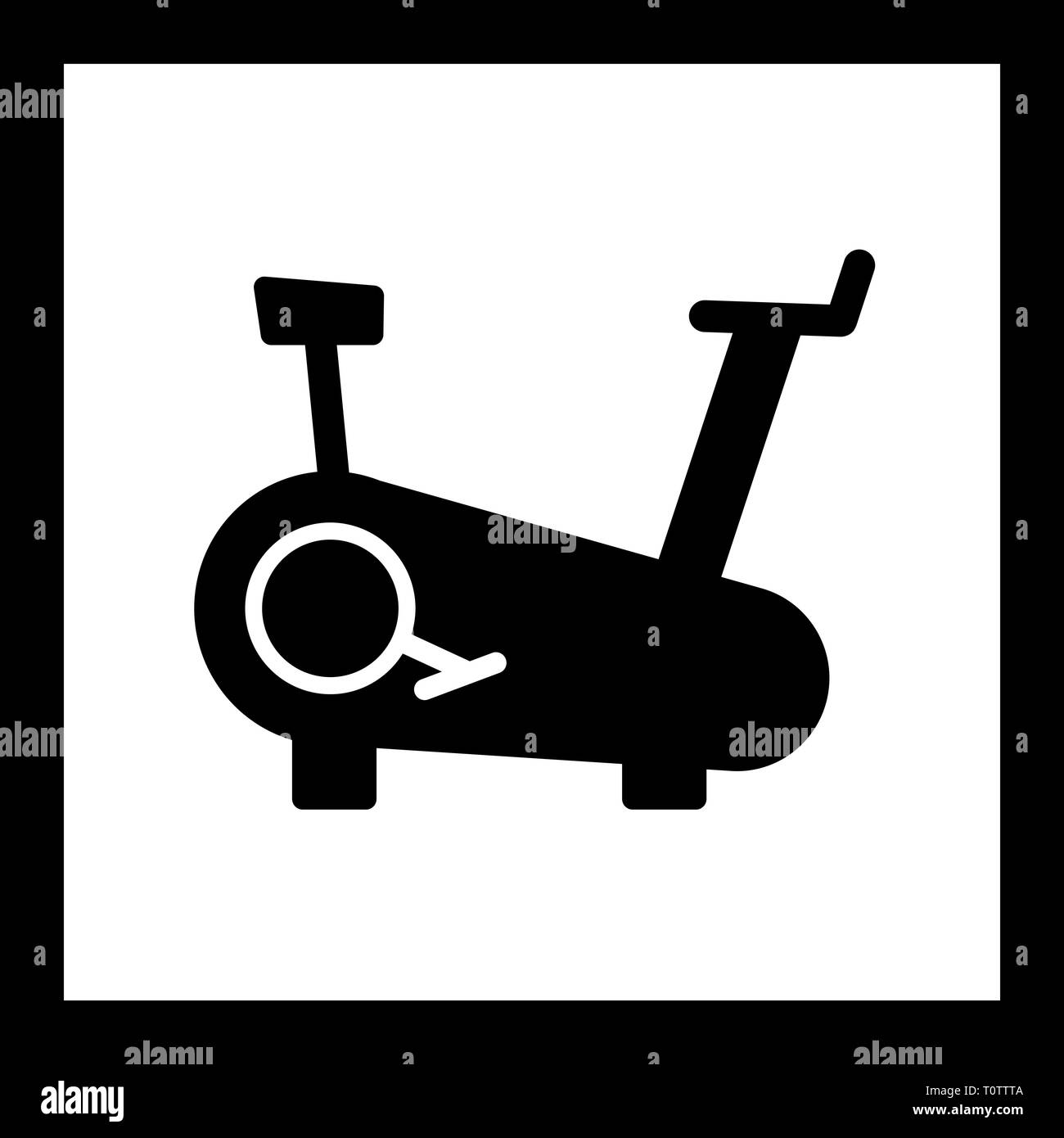 Illustration Cycling Machine Icon Stock Photo - Alamy