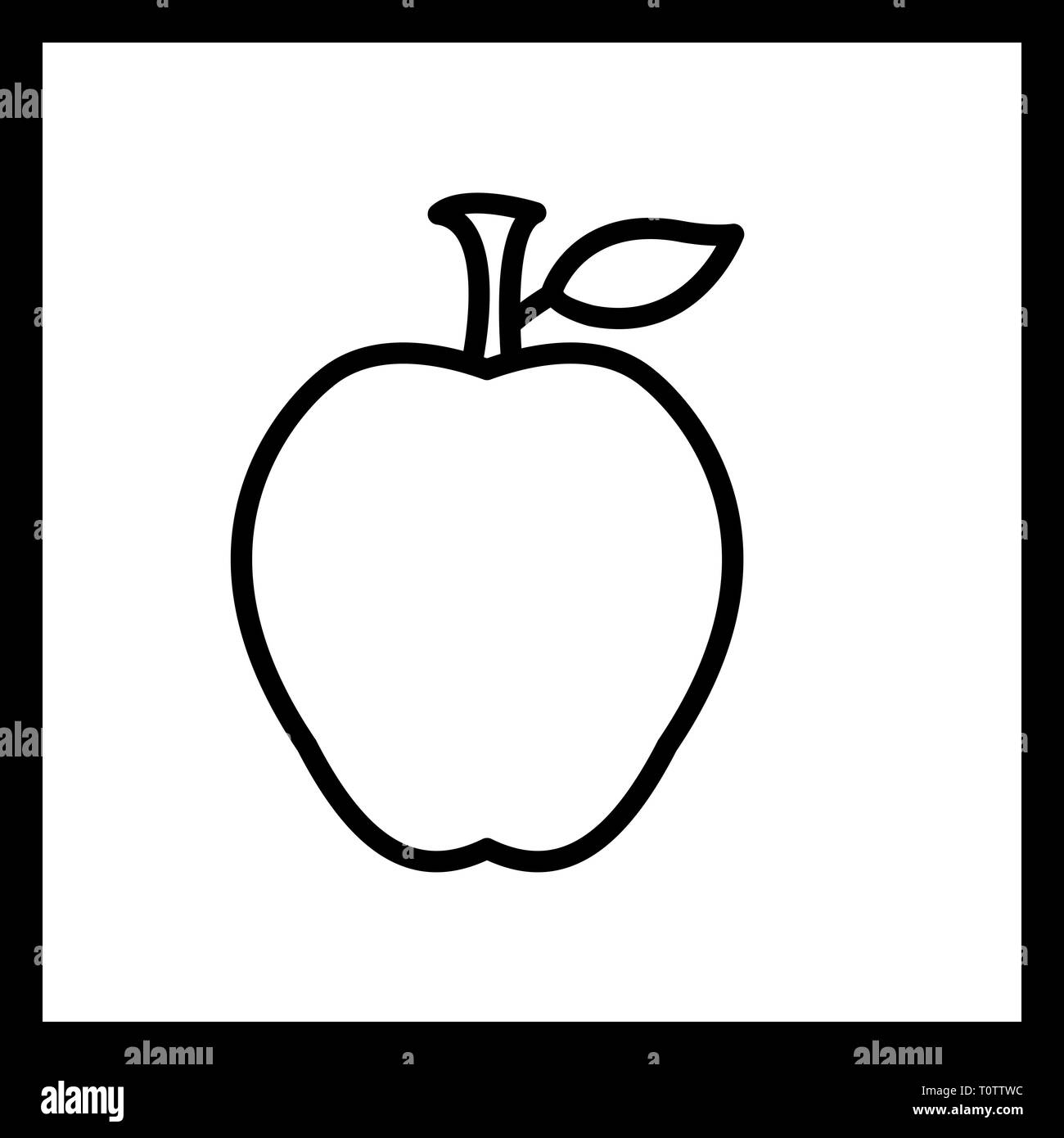 Square apple fruit Black and White Stock Photos & Images - Alamy