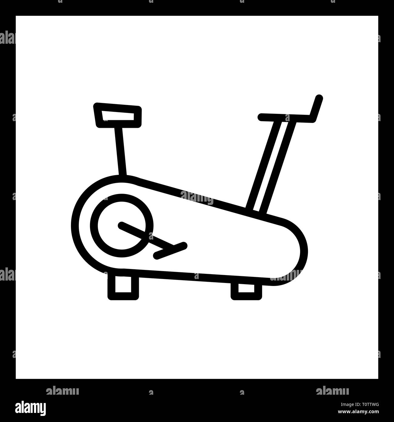 Illustration Cycling Machine Icon Stock Photo - Alamy