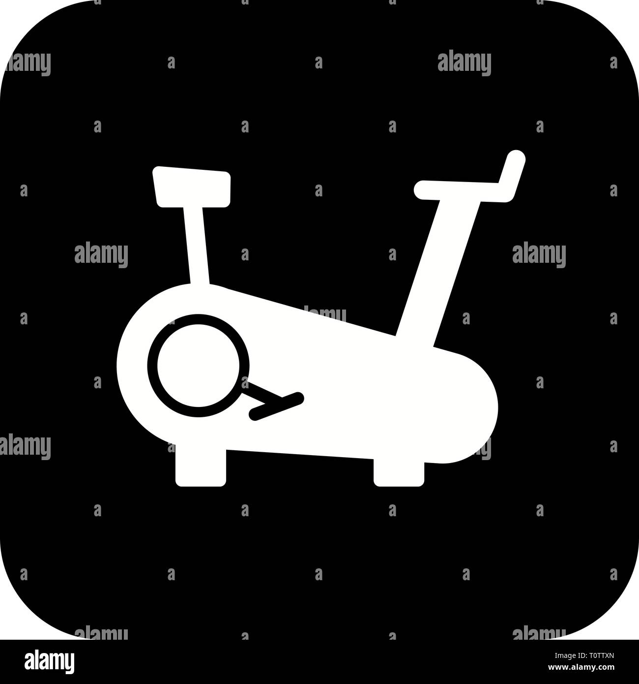 Illustration Cycling Machine Icon Stock Photo - Alamy