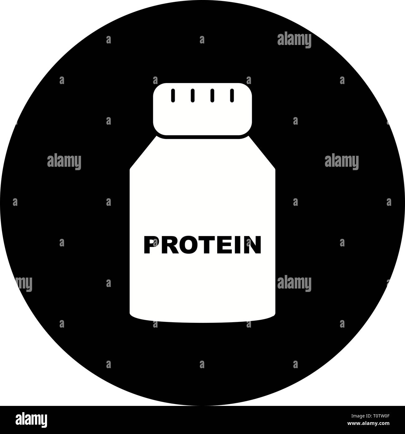 Illustration Protein Icon Stock Photo - Alamy