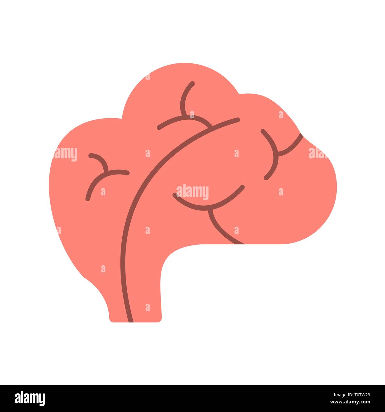 Illustration Brain Icon Stock Photo - Alamy