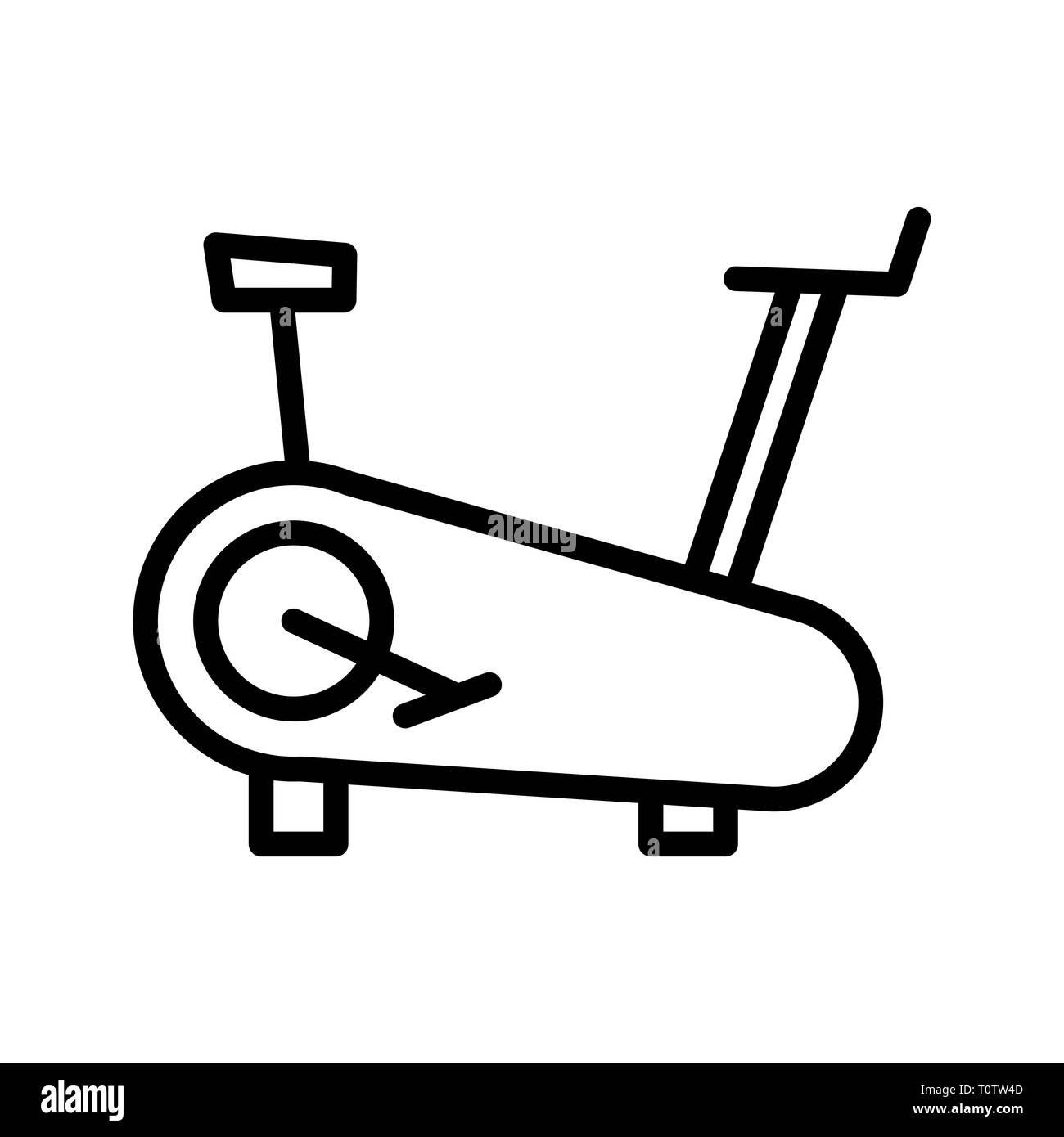 Illustration Cycling Machine Icon Stock Photo - Alamy