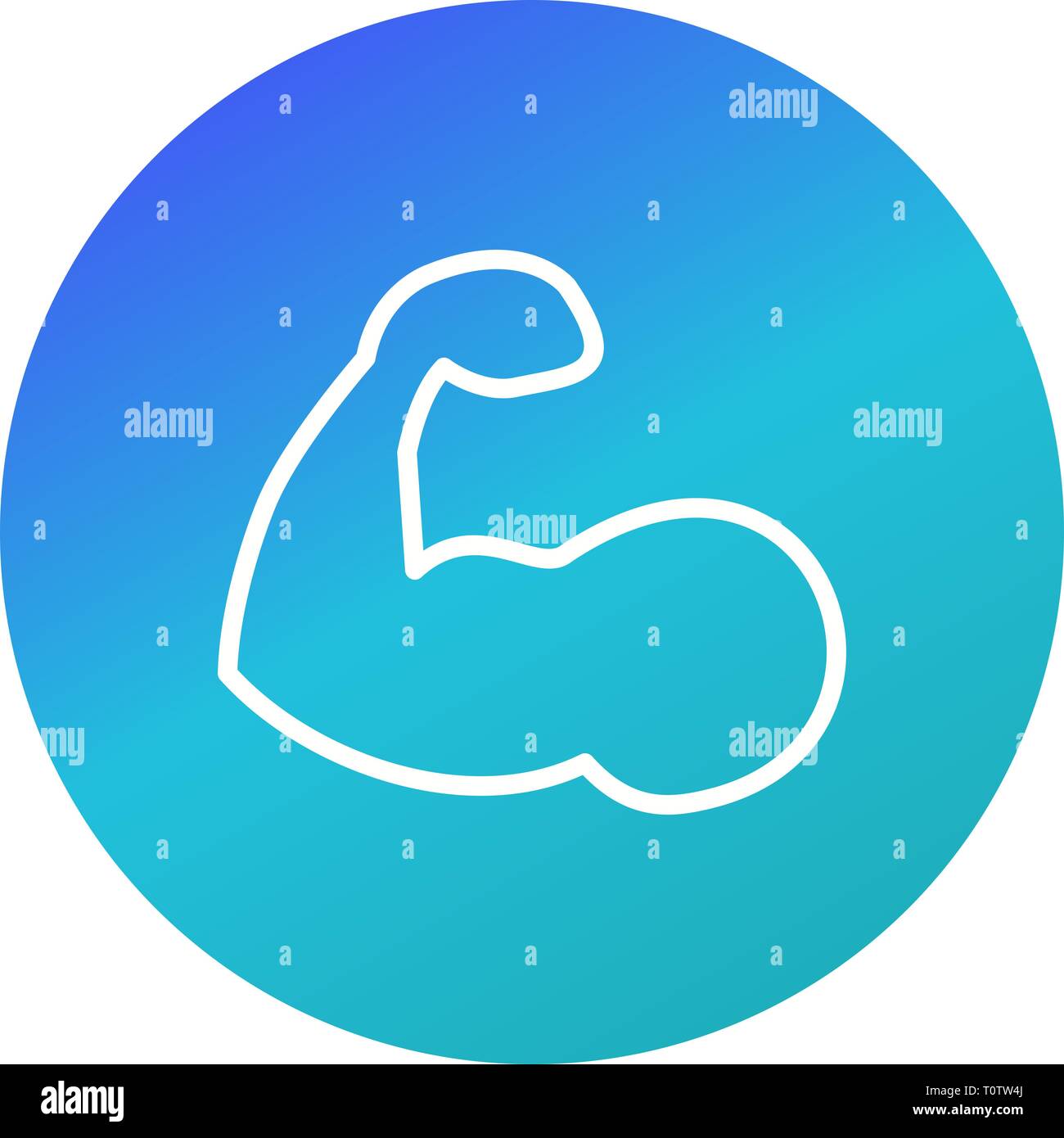 Illustration Body Building Icon Stock Photo - Alamy