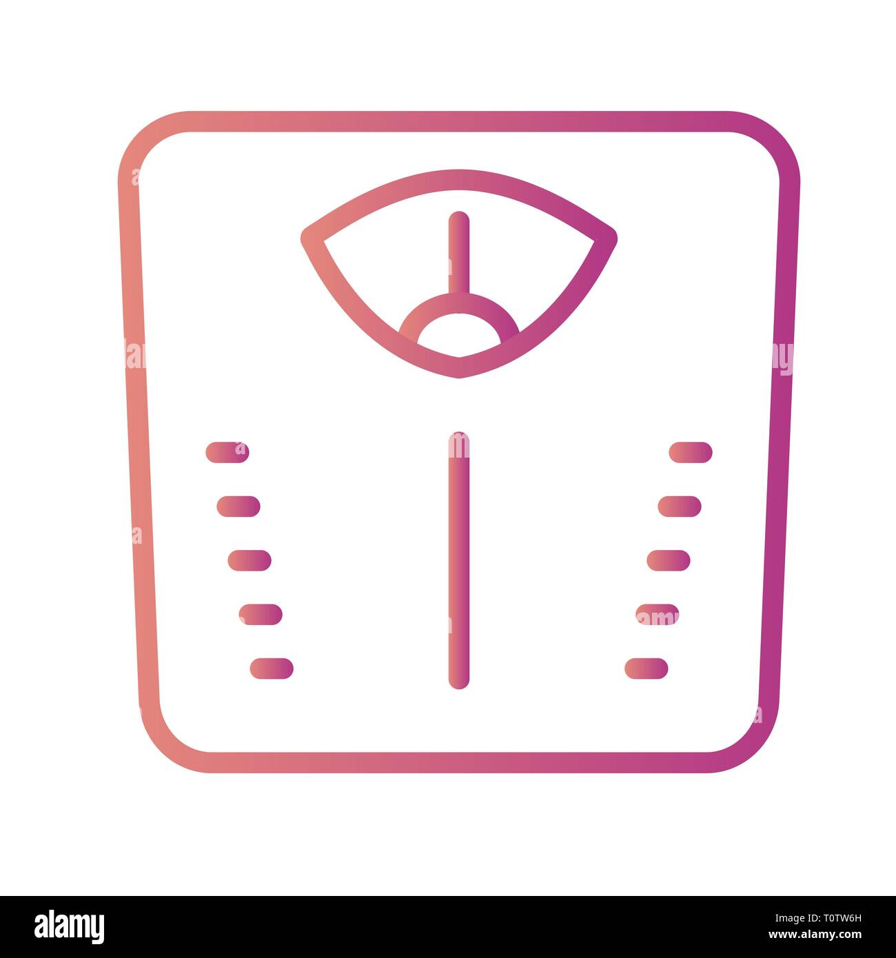 Illustration Weight Machine Icon Stock Photo - Alamy
