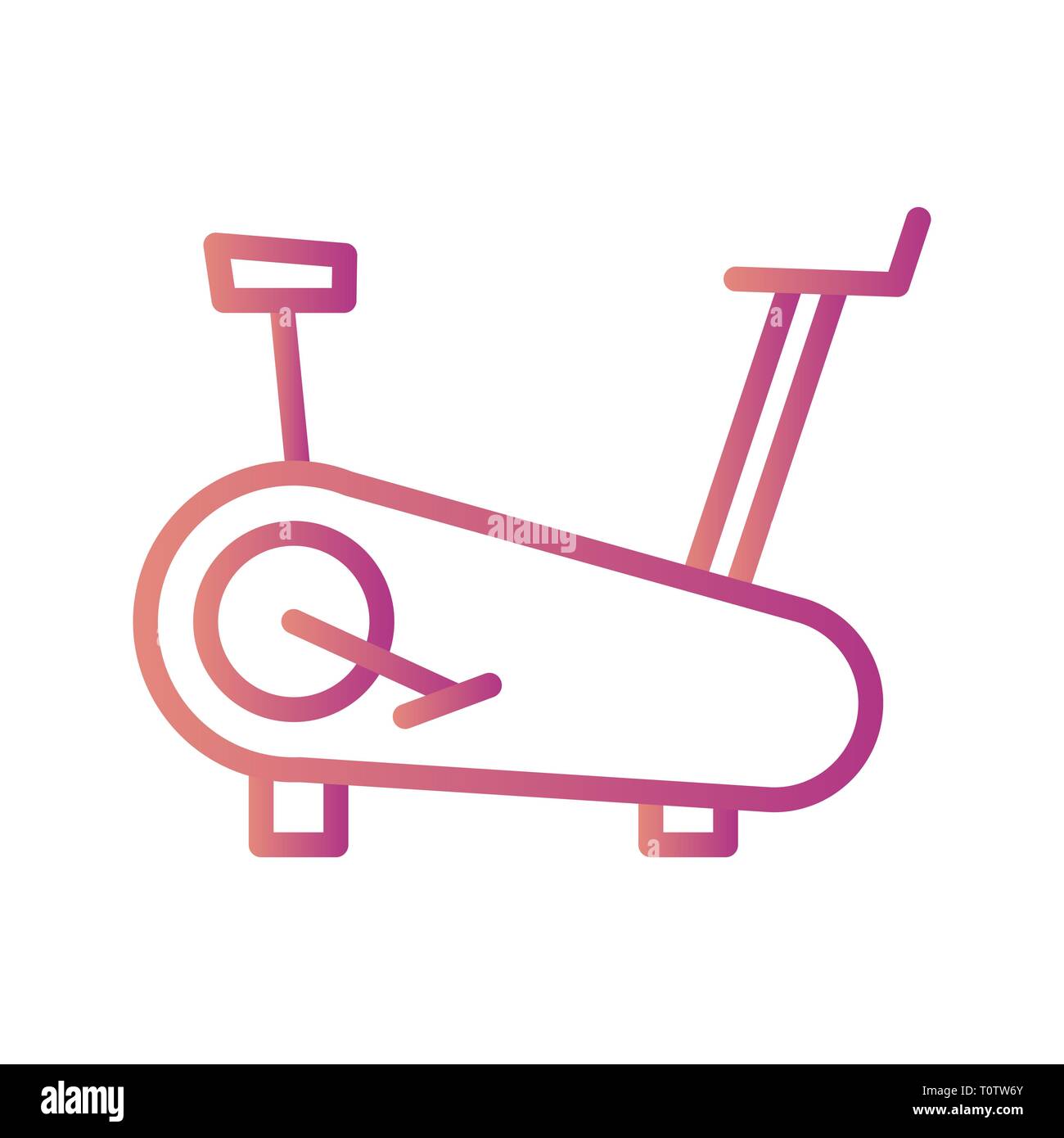 Illustration Cycling Machine Icon Stock Photo - Alamy