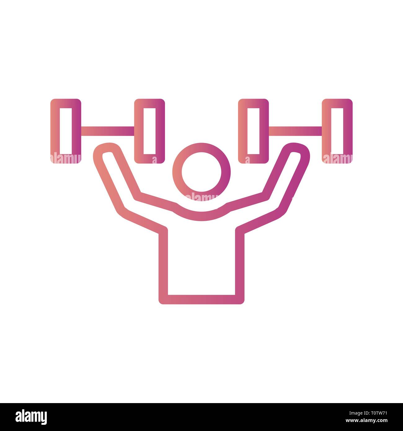 Illustration Excercise Icon Stock Photo - Alamy