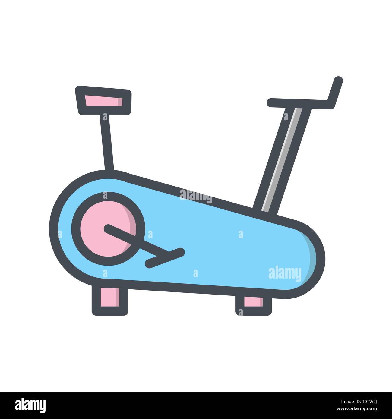 Illustration Cycling Machine Icon Stock Photo - Alamy
