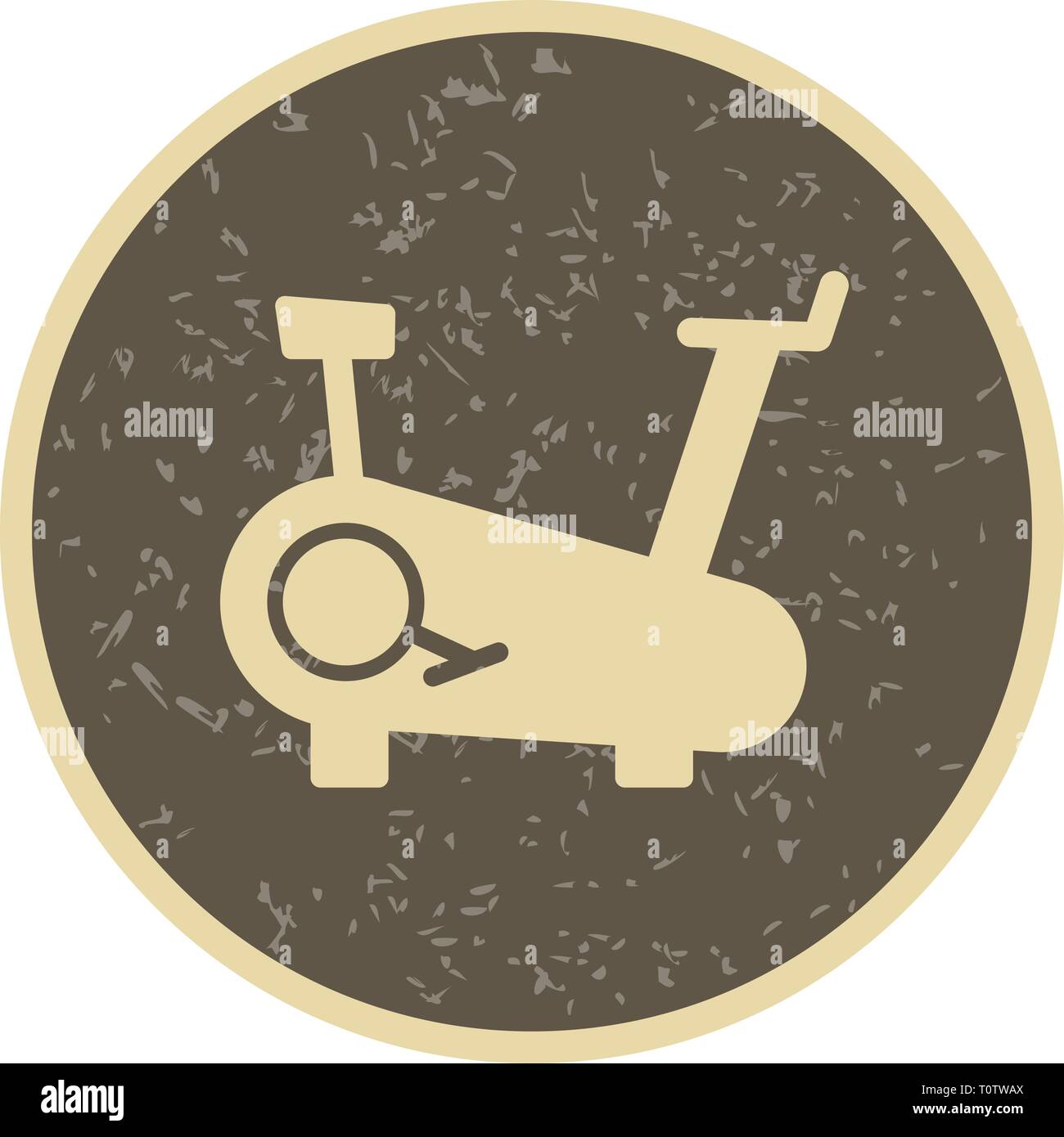Illustration Cycling Machine Icon Stock Photo - Alamy