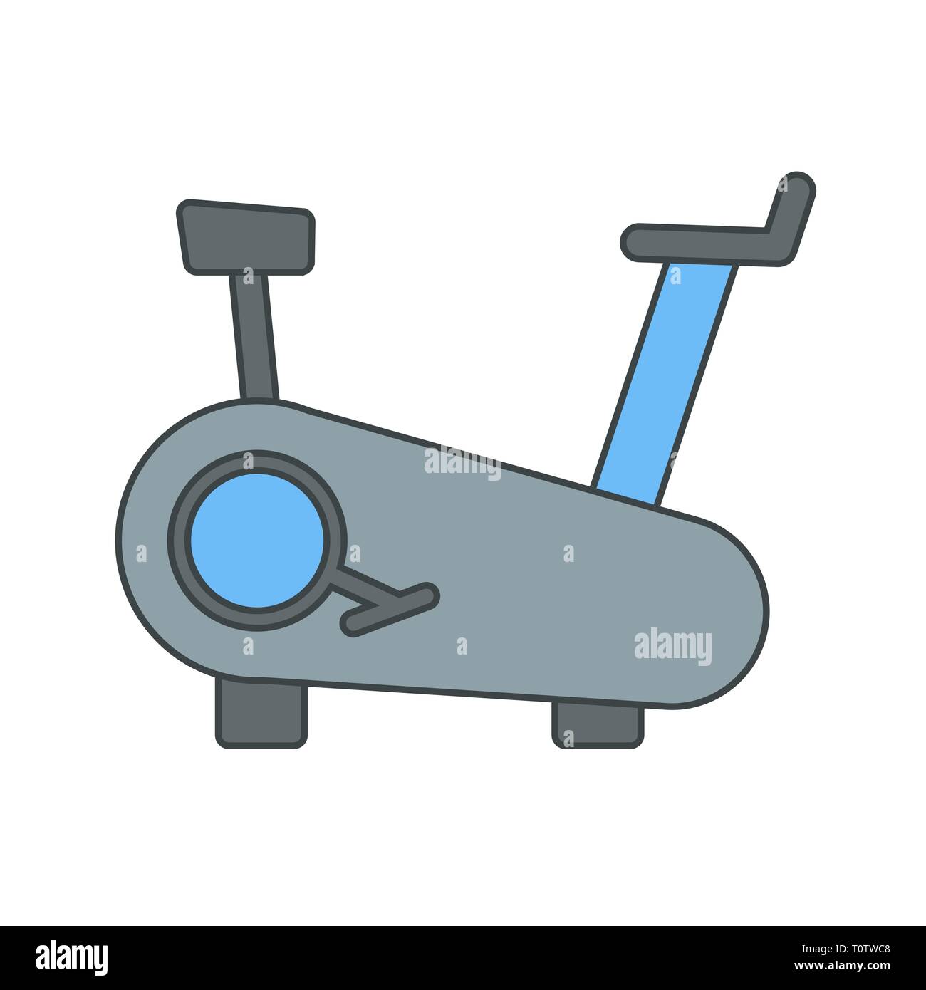 Illustration Cycling Machine Icon Stock Photo - Alamy