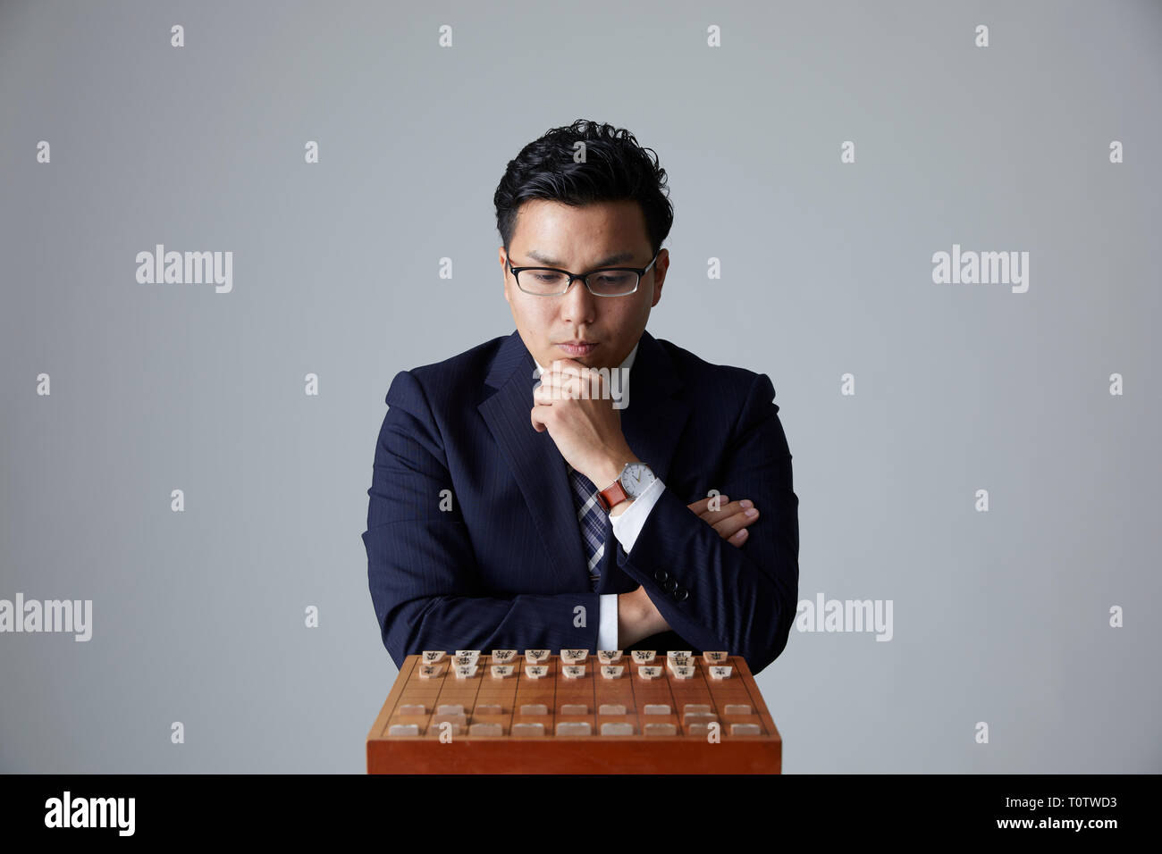 Japanese shogi player Stock Photo - Alamy