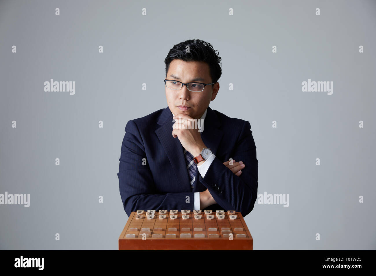 Japanese shogi player Stock Photo - Alamy