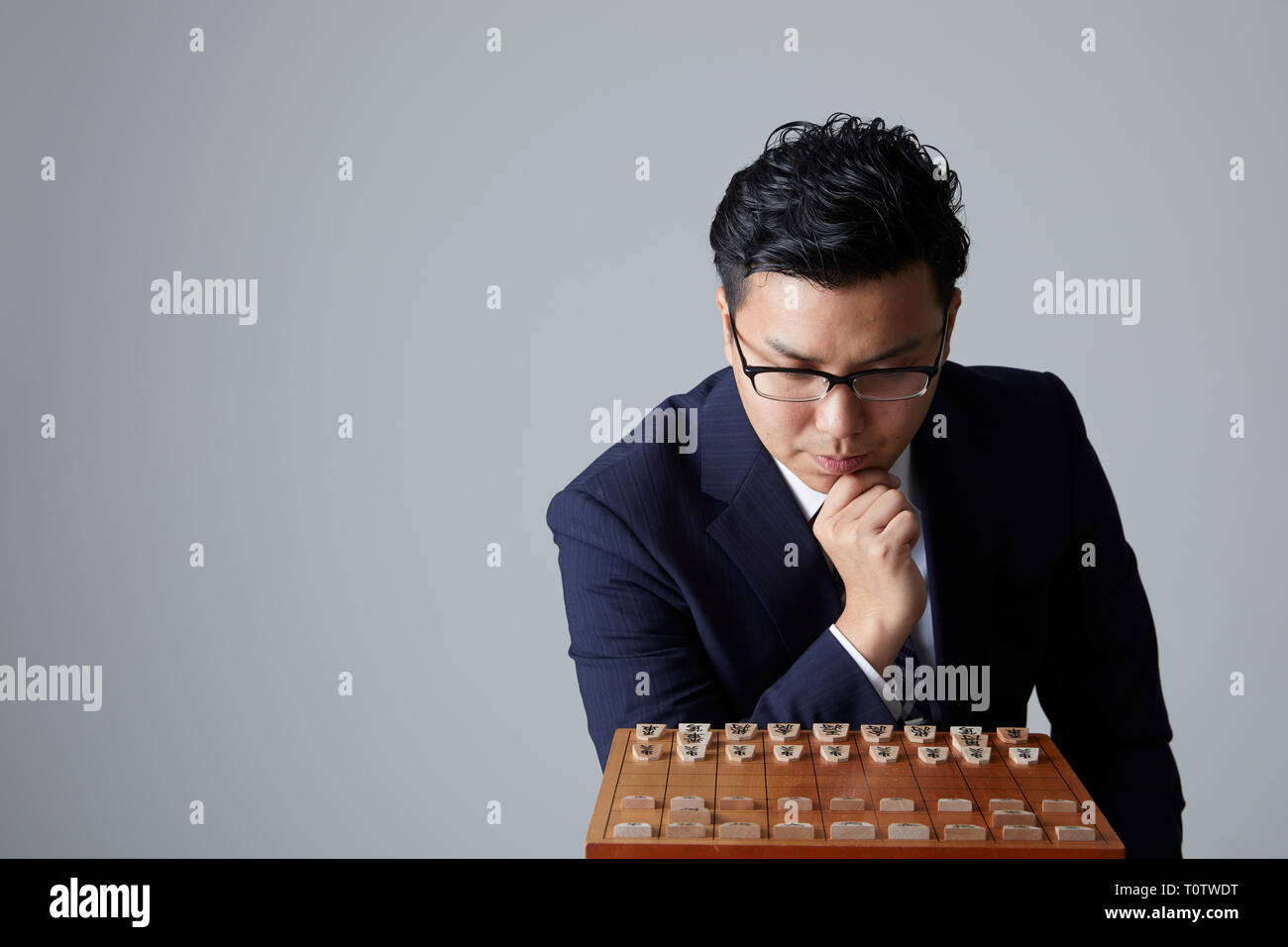 Japanese shogi player Stock Photo - Alamy