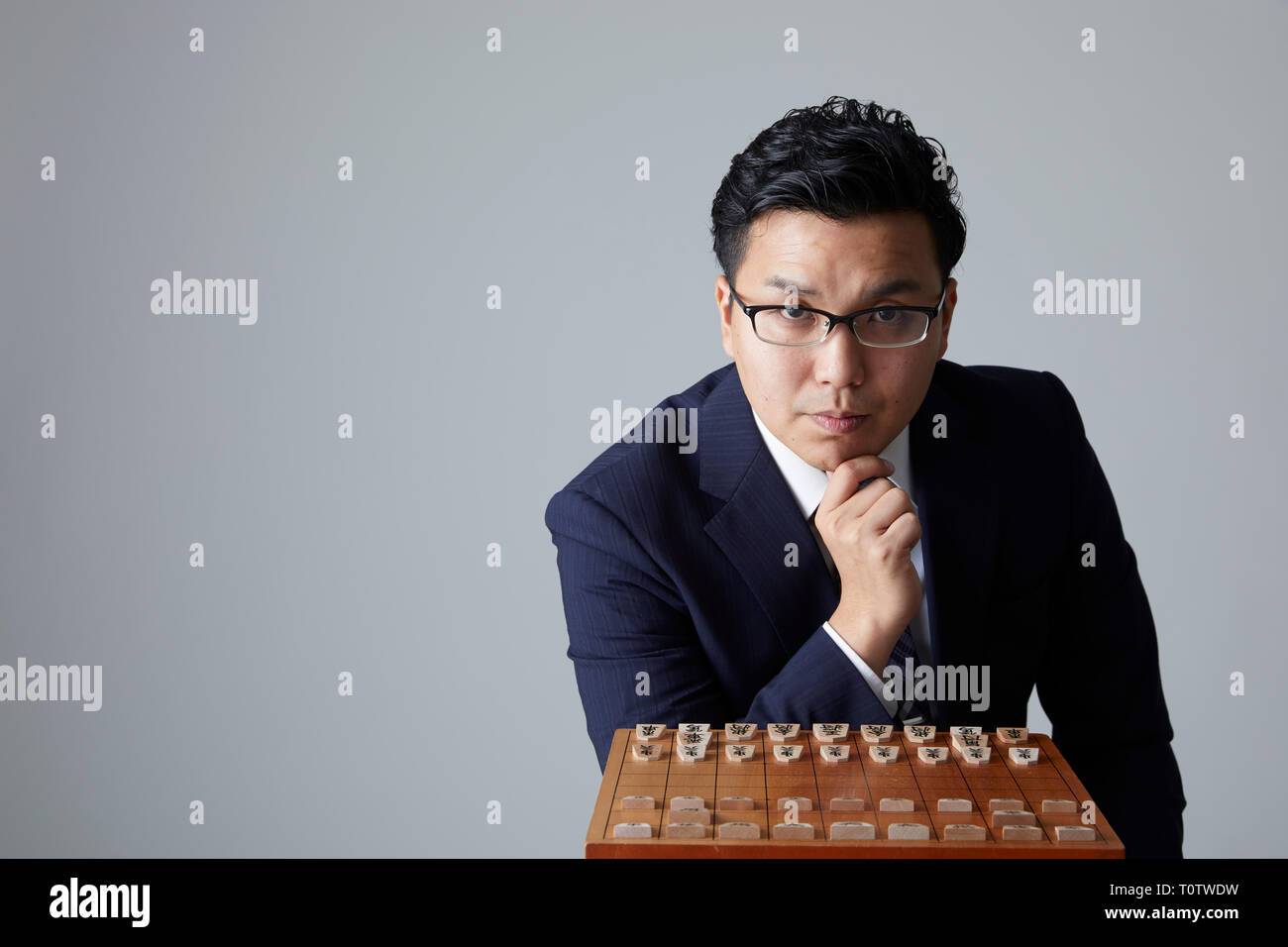 Japanese shogi player Stock Photo - Alamy