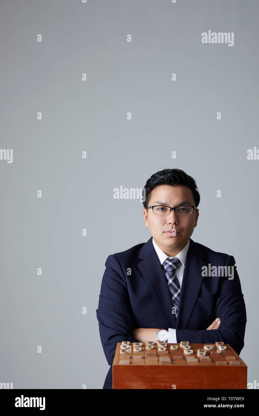 Japanese shogi player Stock Photo - Alamy