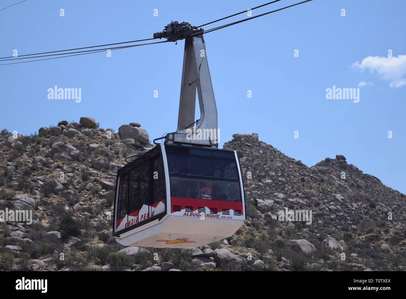 Sandia Peak tramway in Albuquerque New Mexico Stock Photo - Alamy