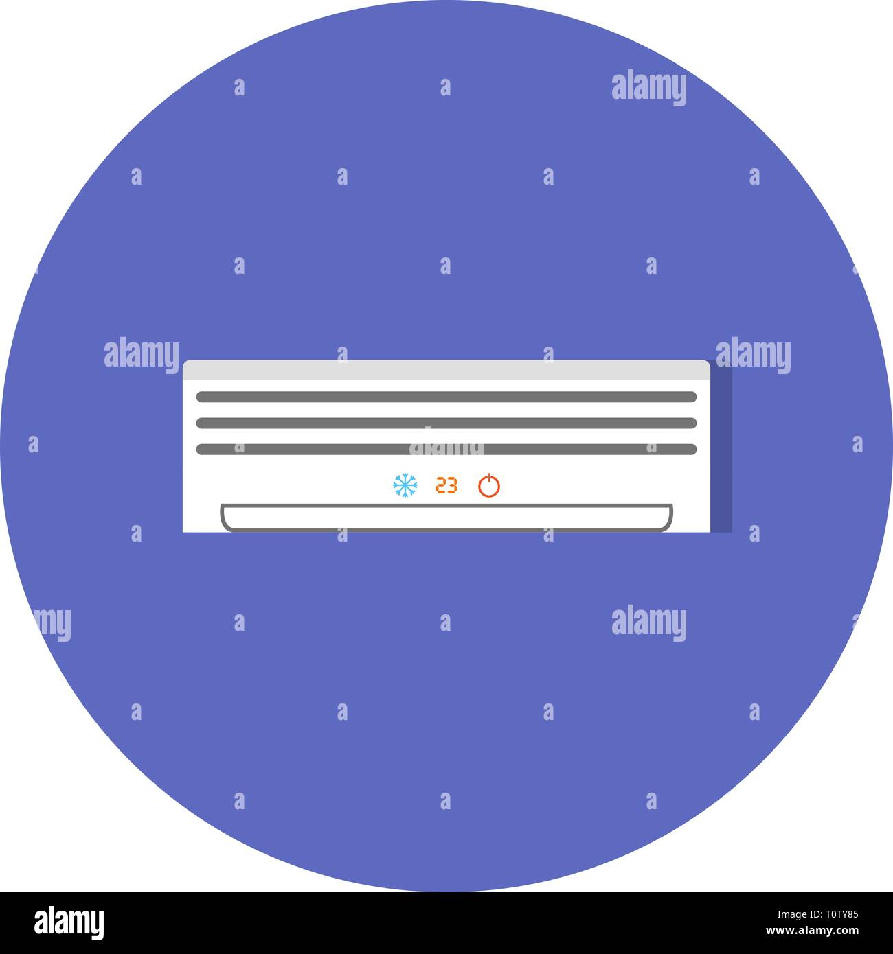 Illustration AC Icon Stock Photo - Alamy