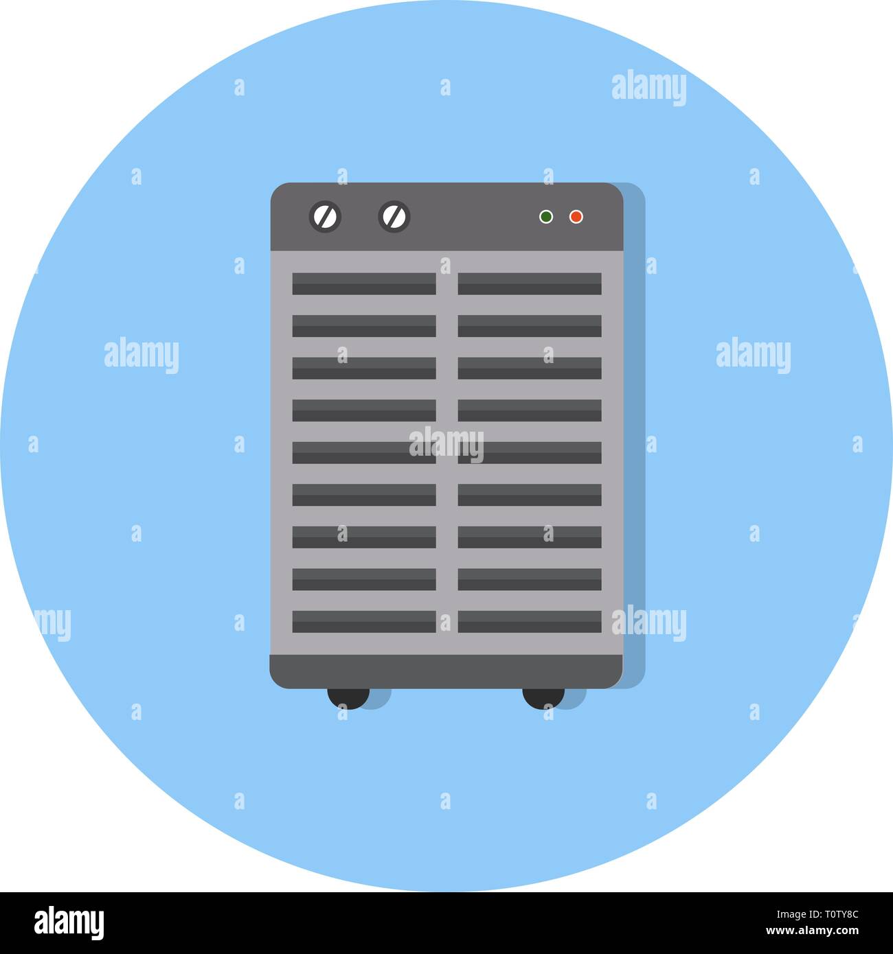 Illustration Room Cooler Icon Stock Photo - Alamy