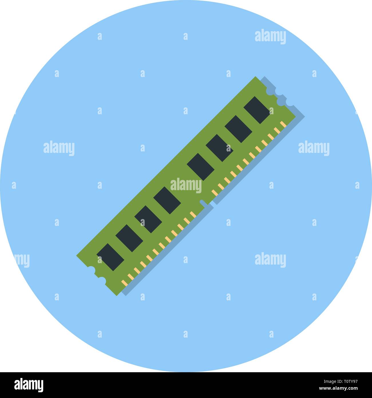 Illustration Ram Icon Stock Photo - Alamy