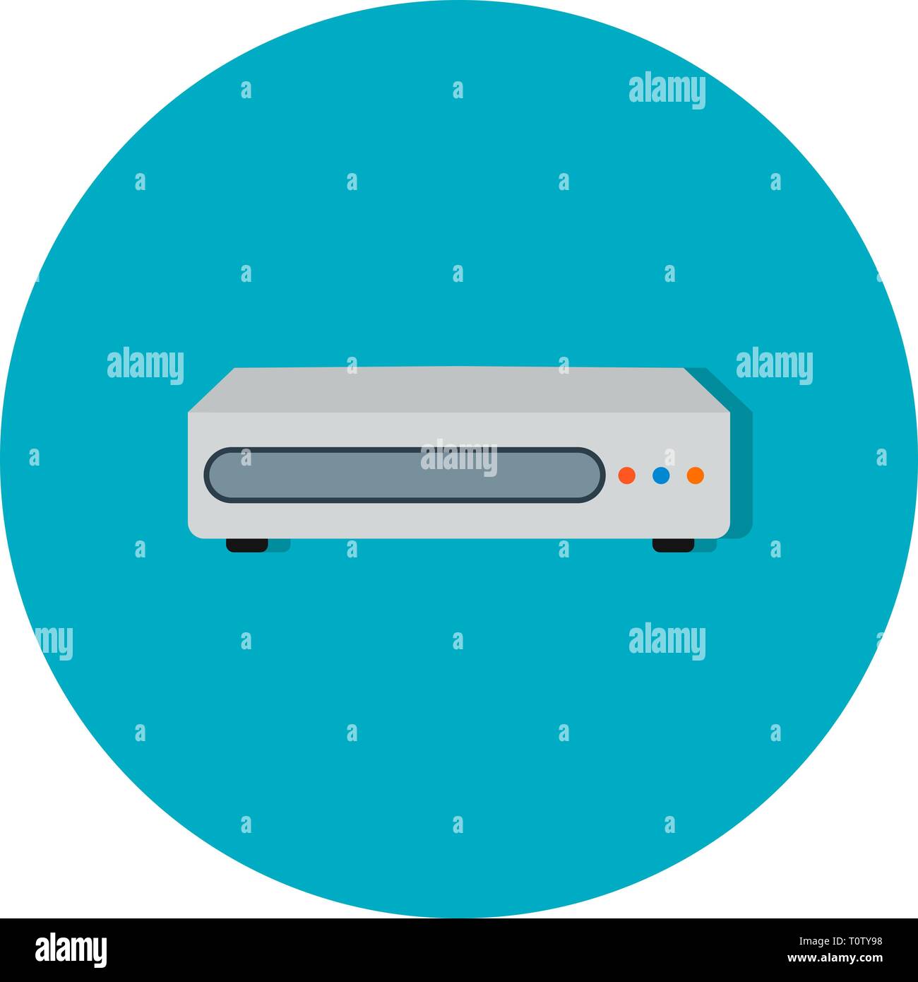 Illustration Dvd Player Icon Stock Photo - Alamy