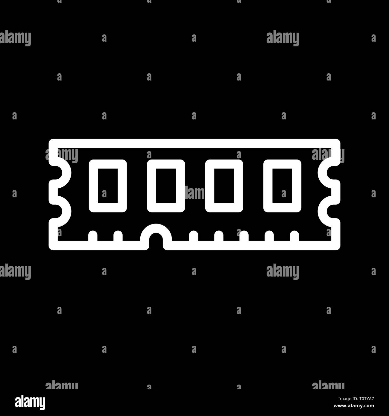 Illustration Ram Icon Stock Photo - Alamy