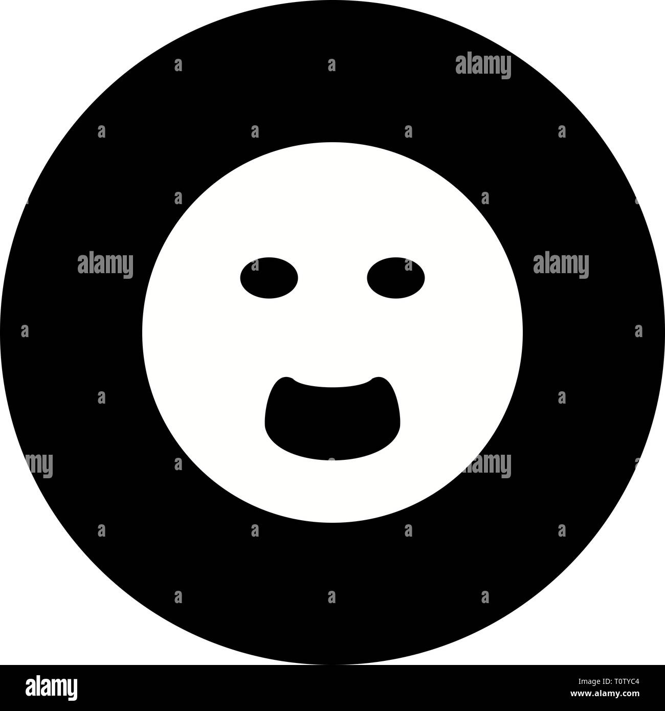 Illustration Shouting Emoji Icon Stock Photo - Alamy