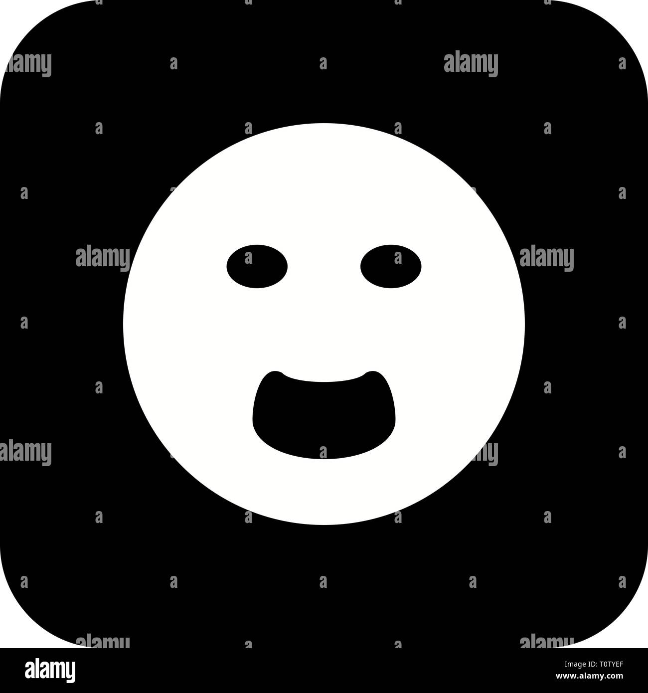 Illustration Shouting Emoji Icon Stock Photo - Alamy