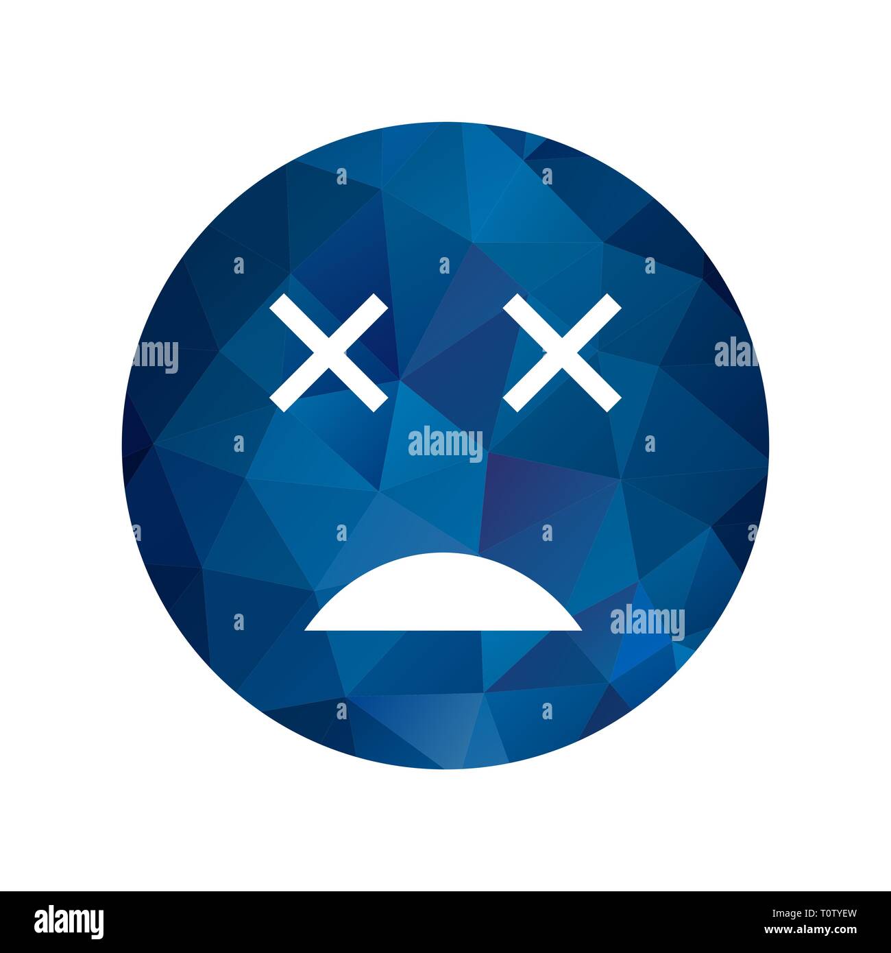 Illustration Dead Emoji Icon Stock Photo - Alamy