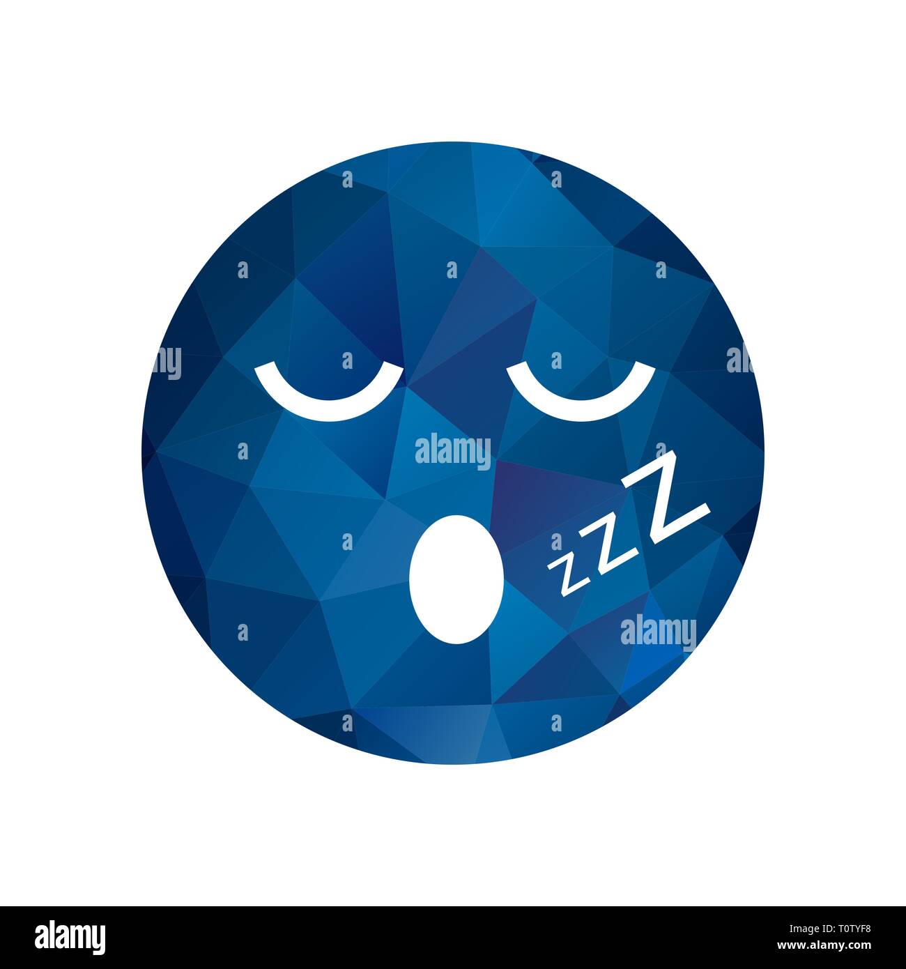 Illustration Sleep Emoji Icon Stock Photo - Alamy