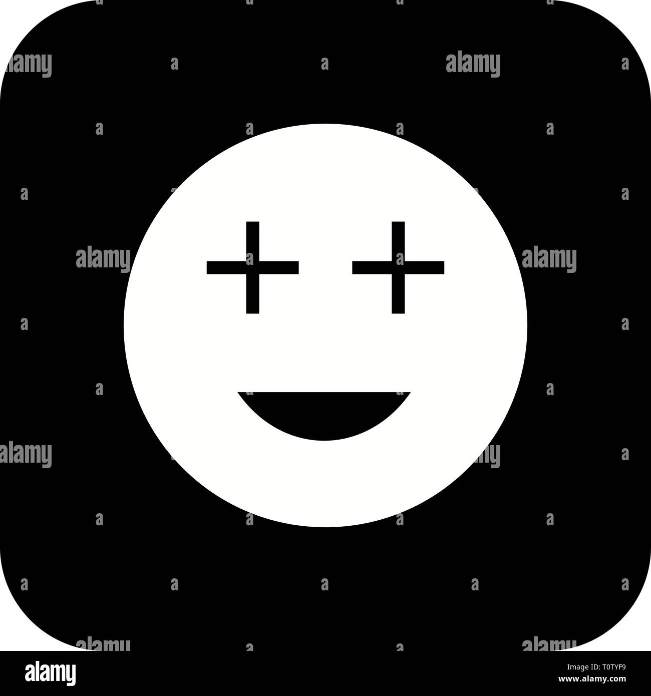 Illustration Positive Emoji Icon Stock Photo - Alamy