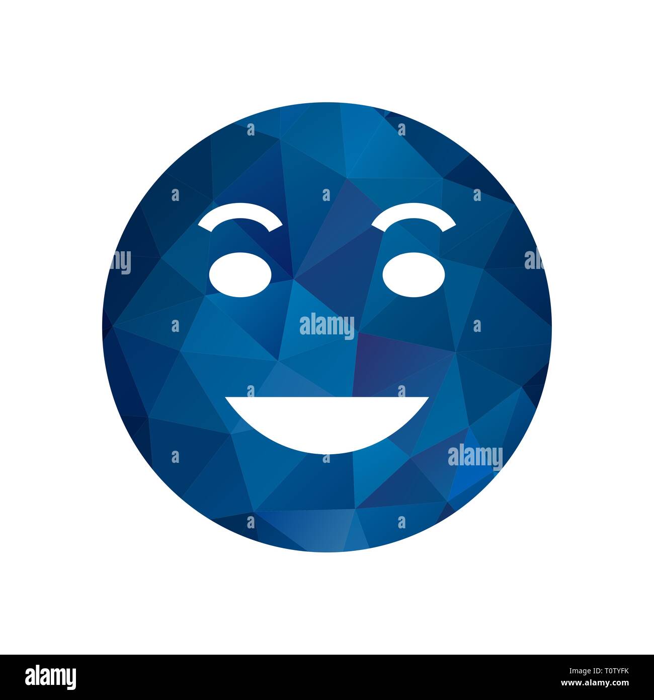 Illustration Lol Emoji Icon Stock Photo - Alamy