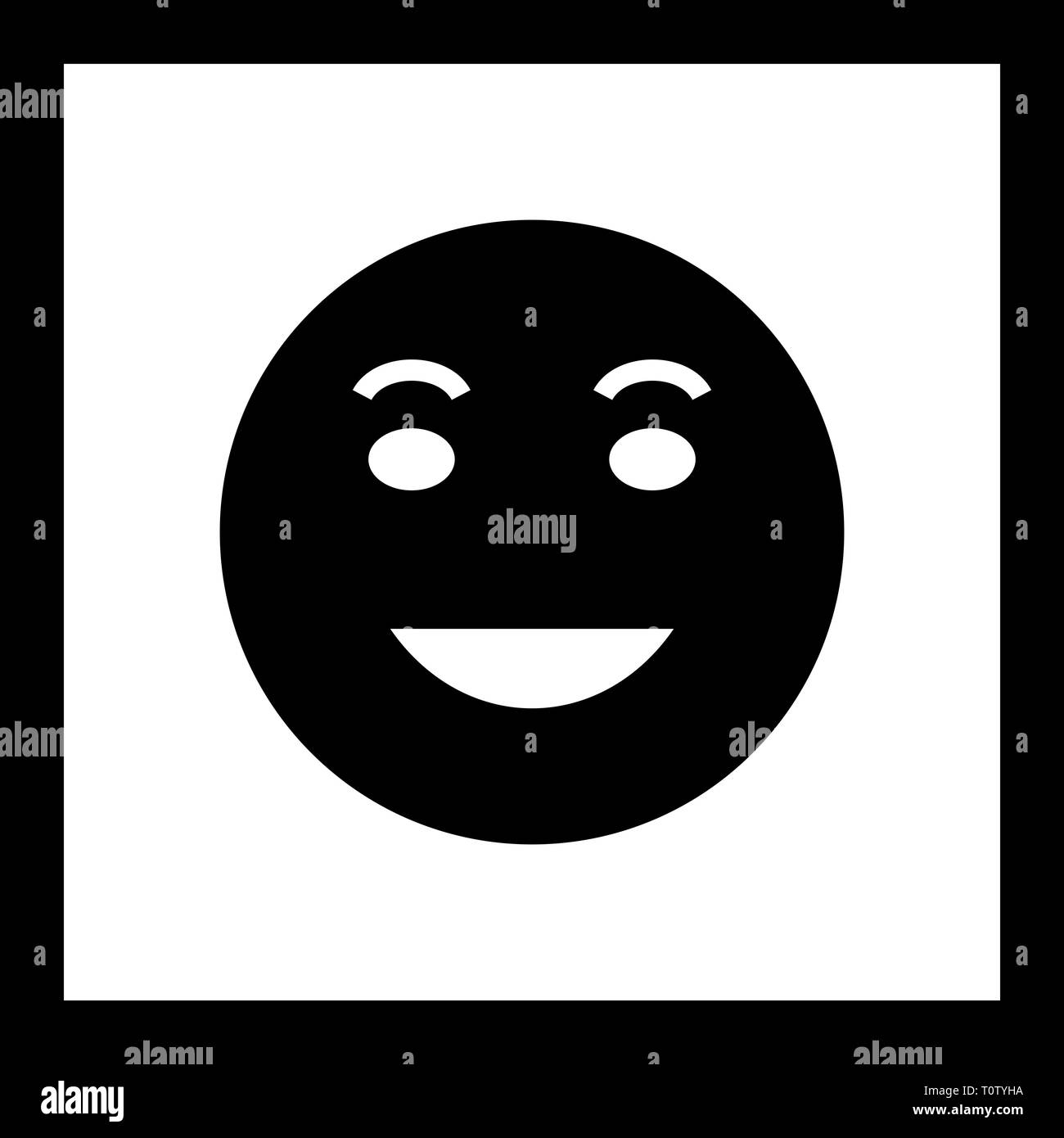 Illustration Lol Emoji Icon Stock Photo - Alamy