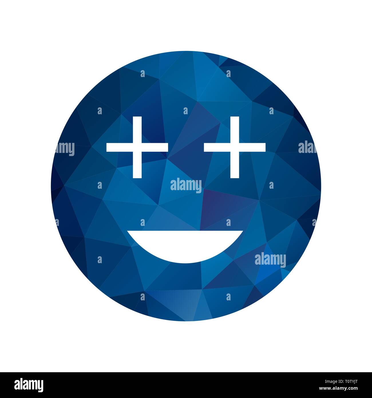 Illustration Positive Emoji Icon Stock Photo - Alamy