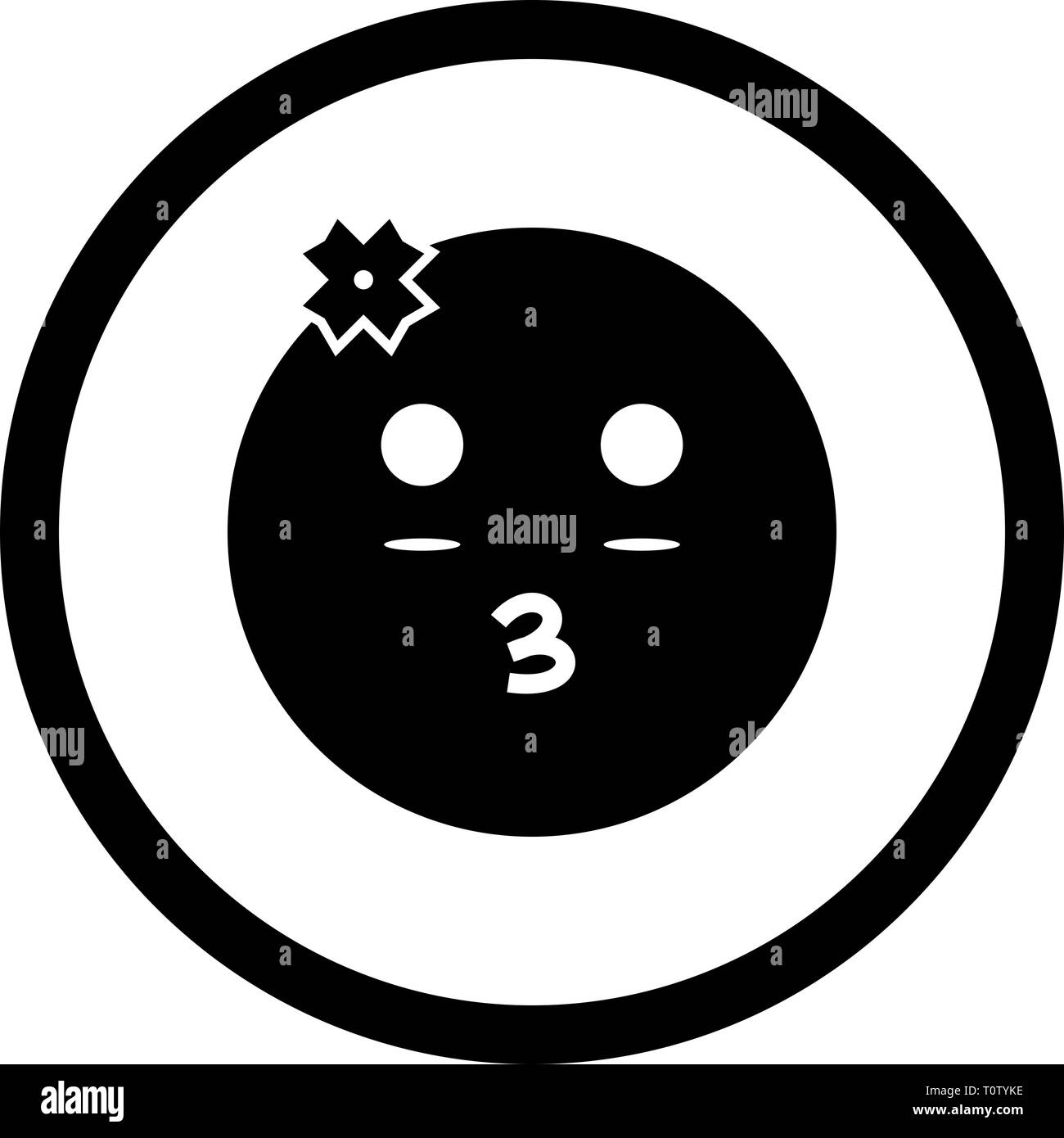Emoji girl Black and White Stock Photos & Images - Alamy