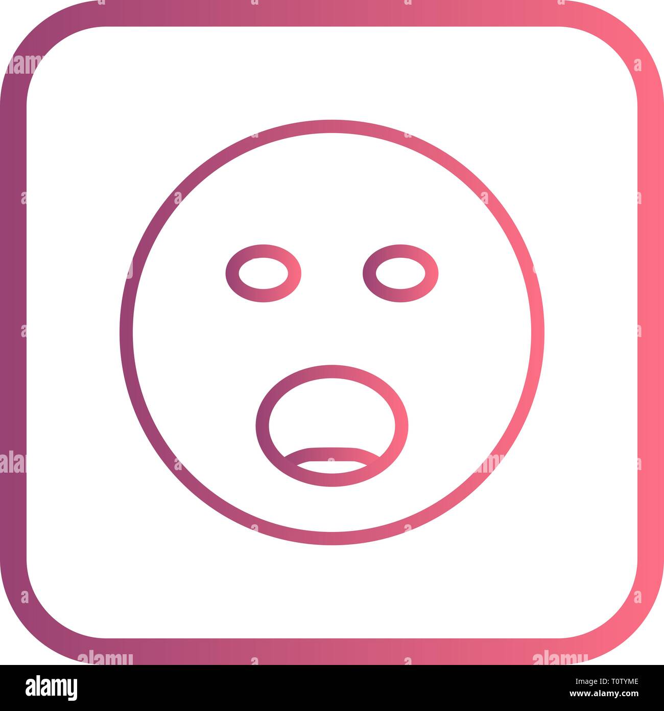 Illustration Shouting Emoji Icon Stock Photo - Alamy