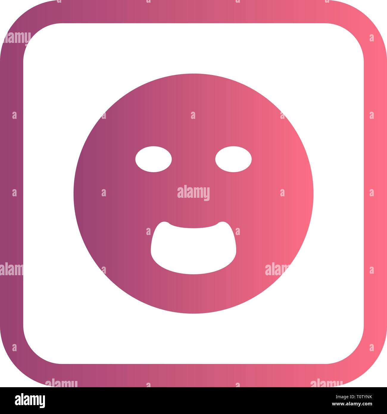 Illustration Shouting Emoji Icon Stock Photo - Alamy
