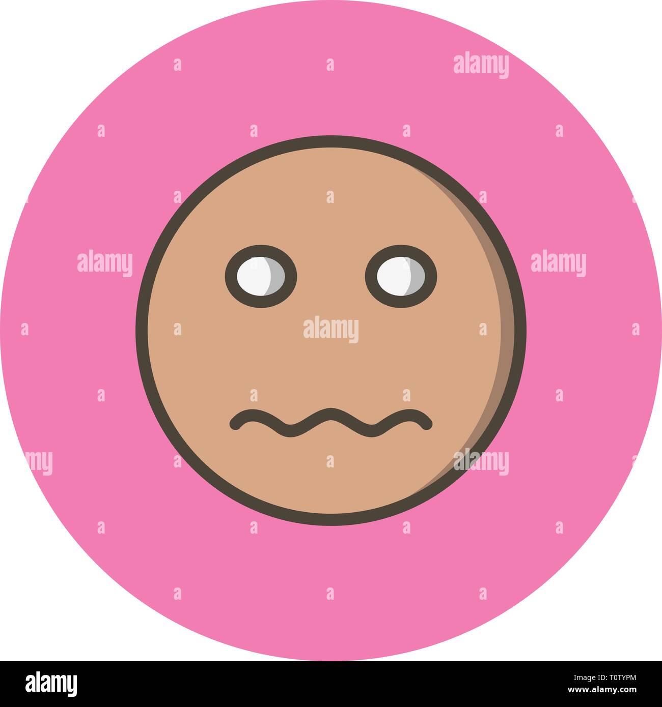 Illustration Nervous Emoji Icon Stock Photo - Alamy