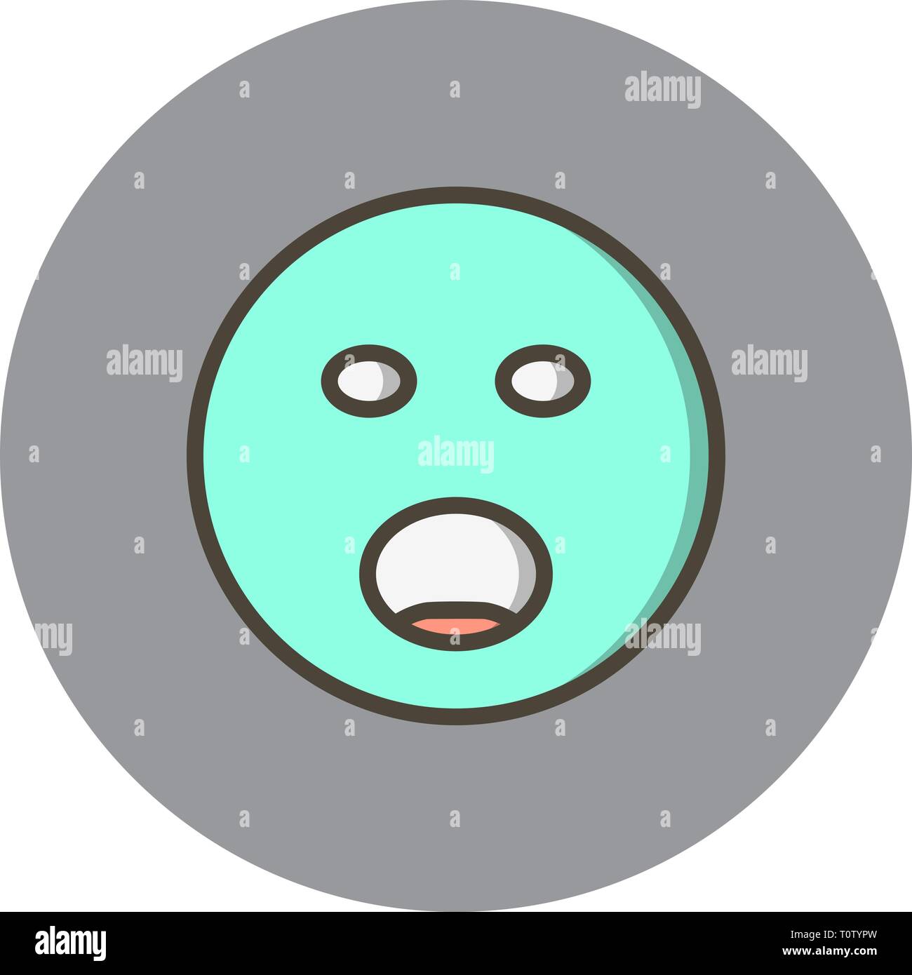 Illustration Shouting Emoji Icon Stock Photo - Alamy