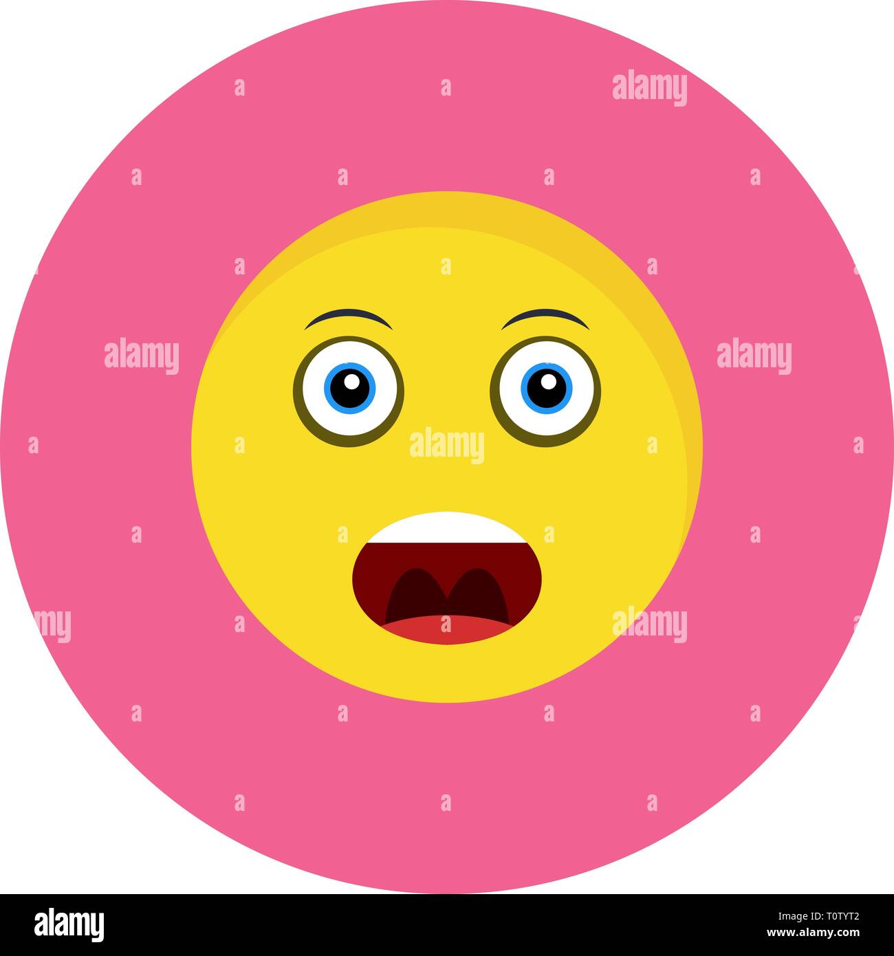 Illustration Shouting Emoji Icon Stock Photo - Alamy