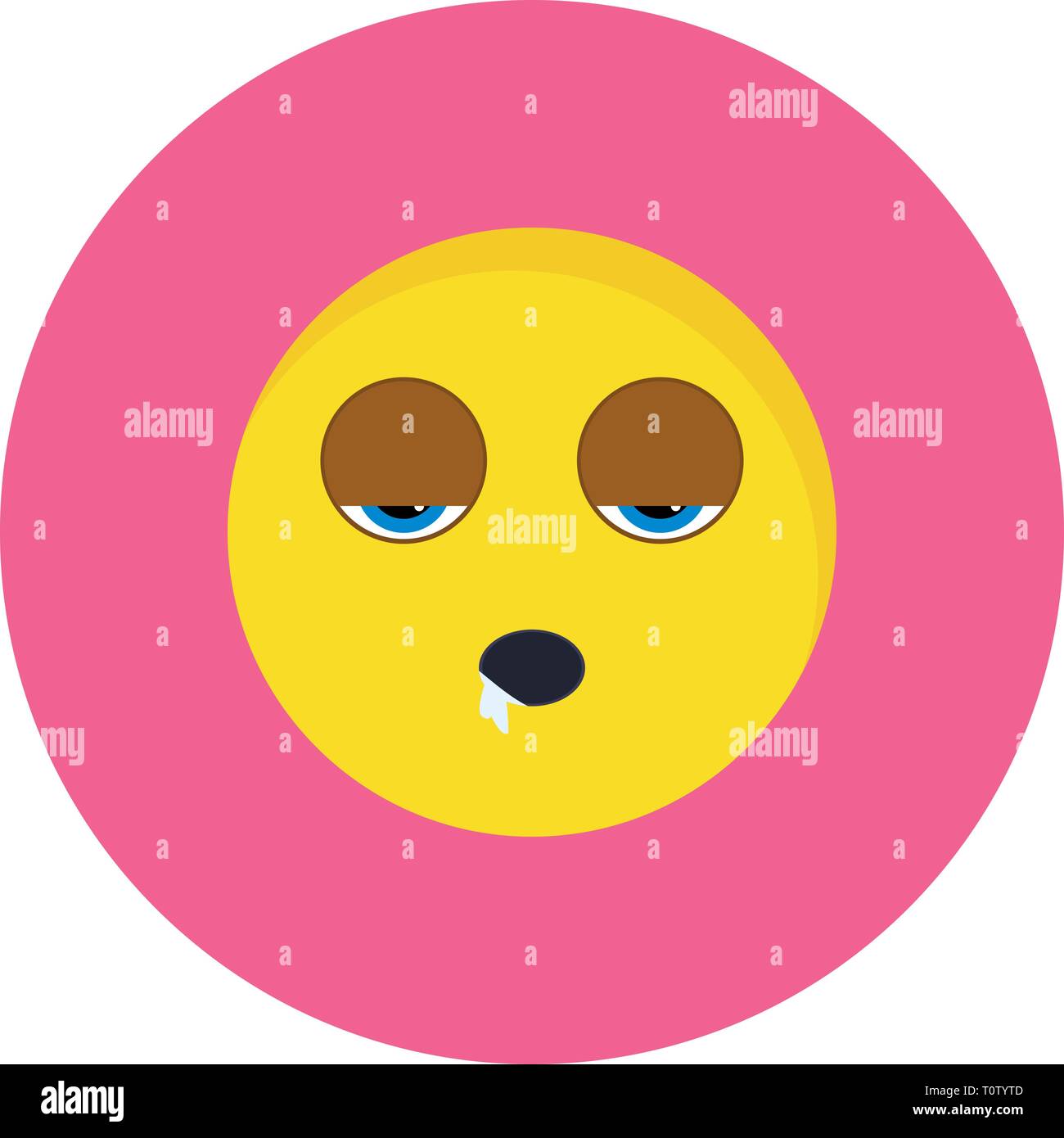 Illustration Sleep Emoji Icon Stock Photo - Alamy