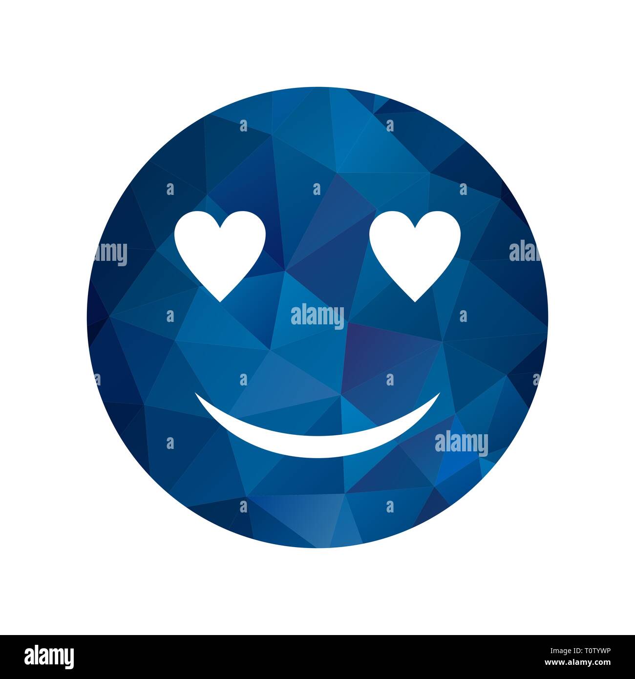 Illustration Love Emoji Icon Stock Photo - Alamy