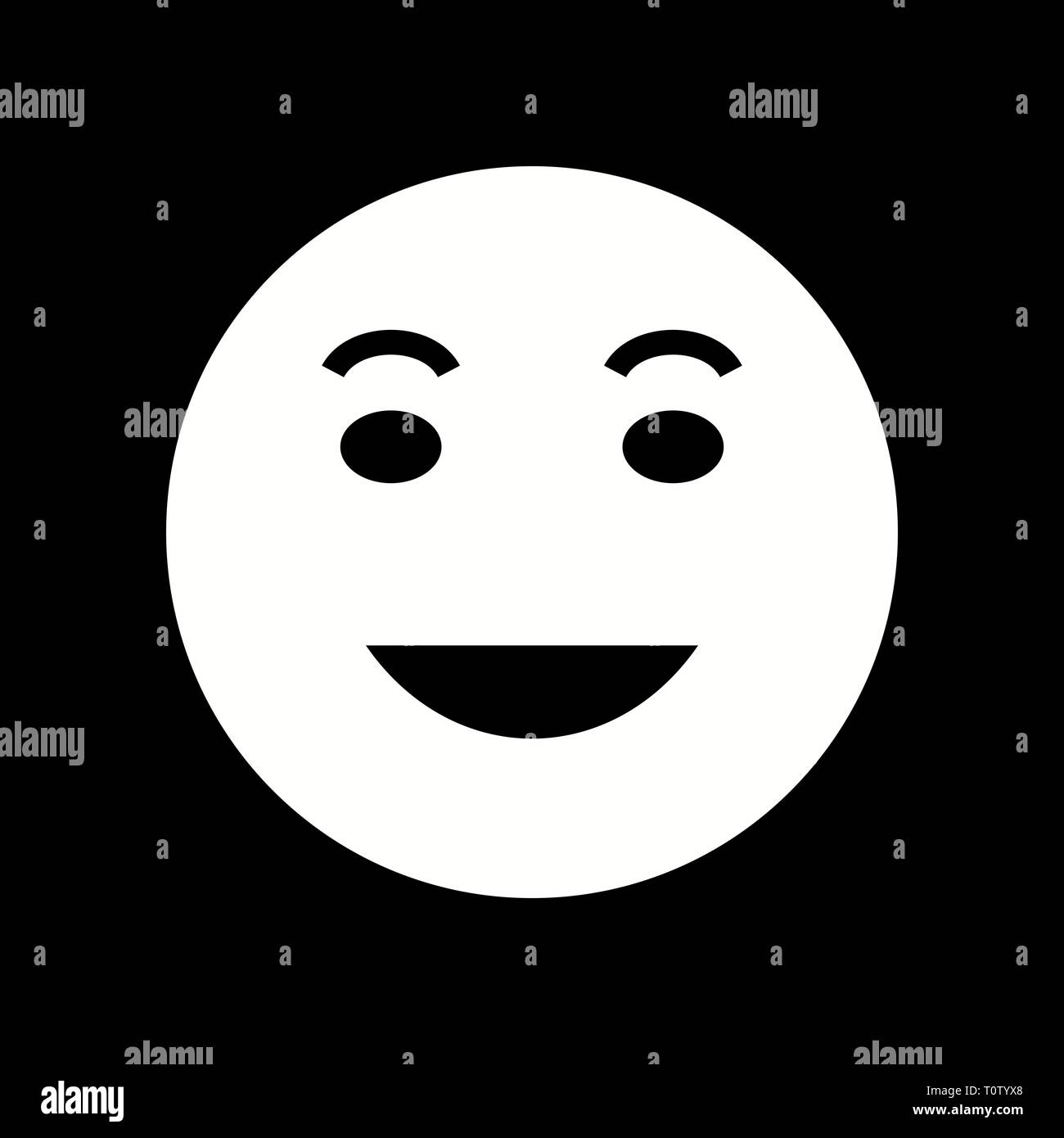 Illustration Lol Emoji Icon Stock Photo - Alamy
