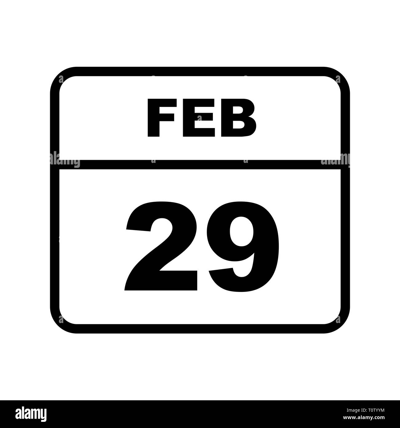 29th february Black and White Stock Photos & Images - Alamy