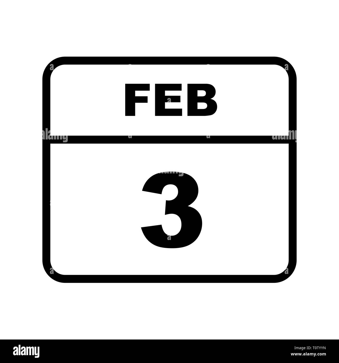 February 3rd Cut Out Stock Images & Pictures - Alamy