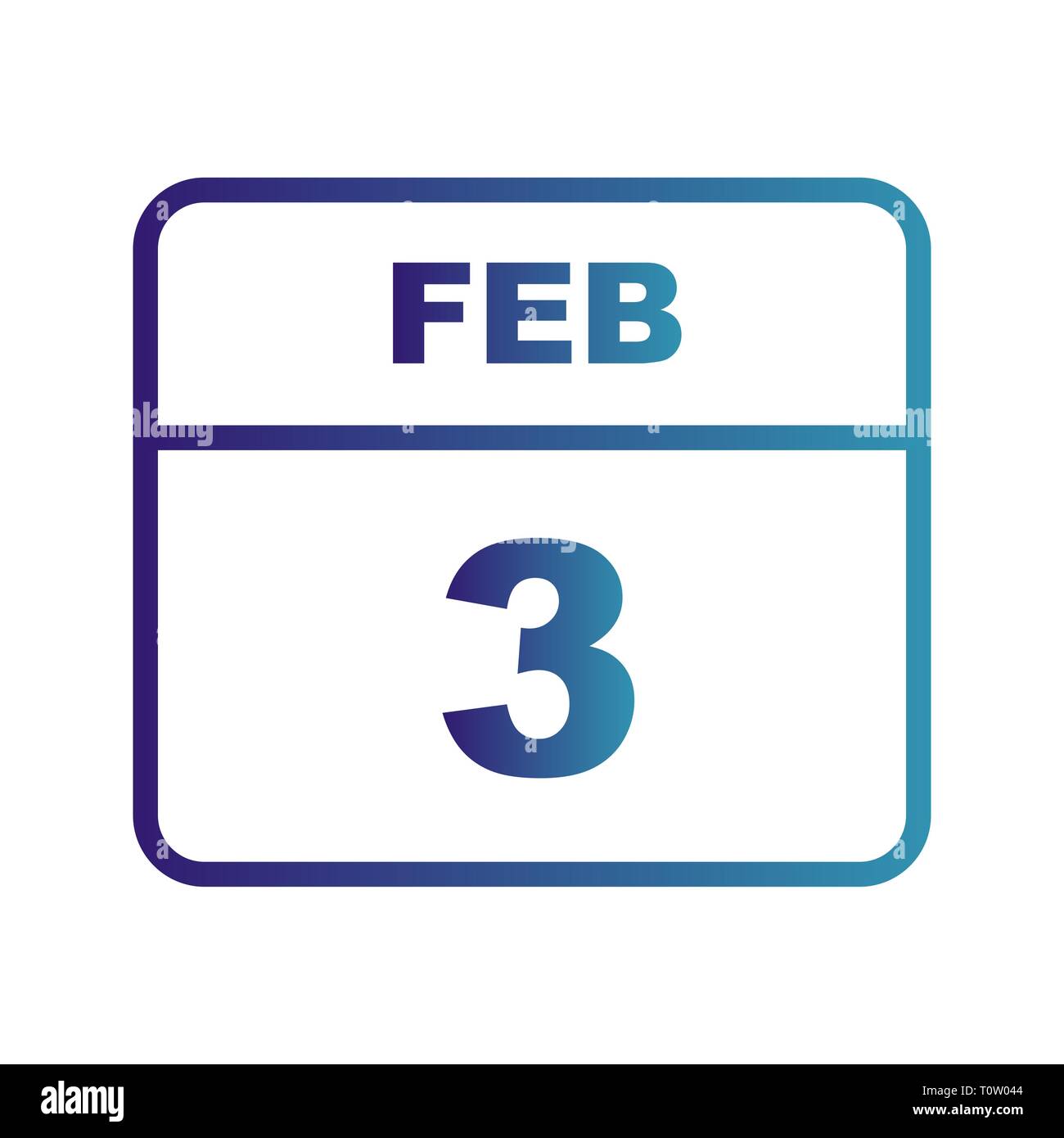 February 3rd Cut Out Stock Images & Pictures - Alamy