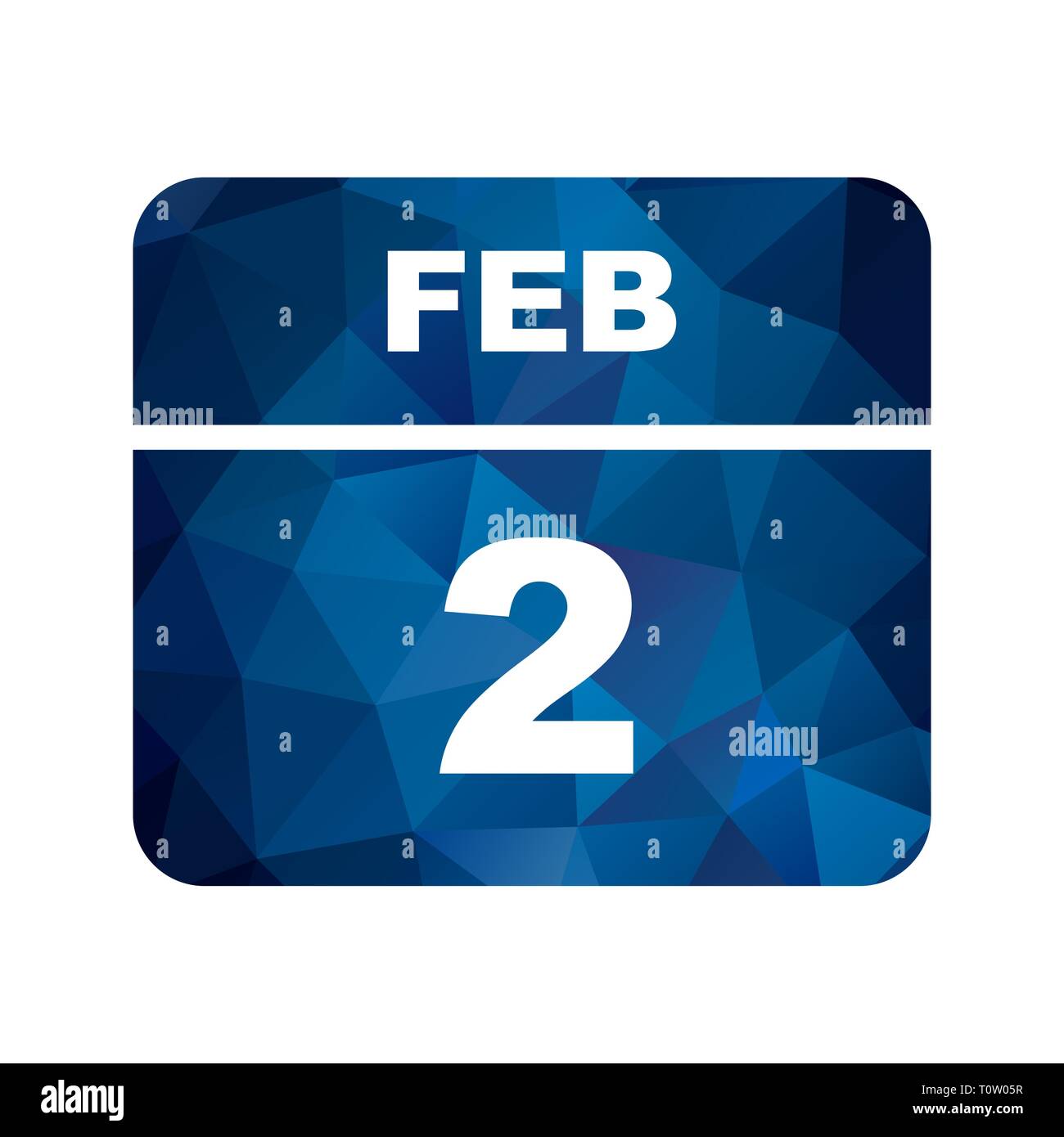 February 2 calendar Cut Out Stock Images & Pictures - Alamy