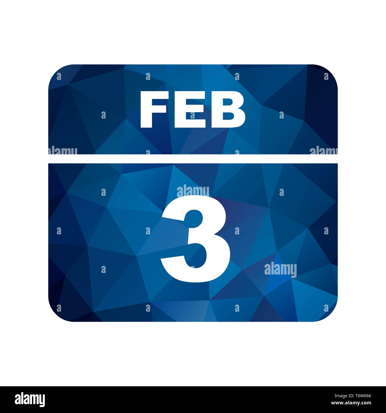February 3rd Date on a Single Day Calendar Stock Photo - Alamy