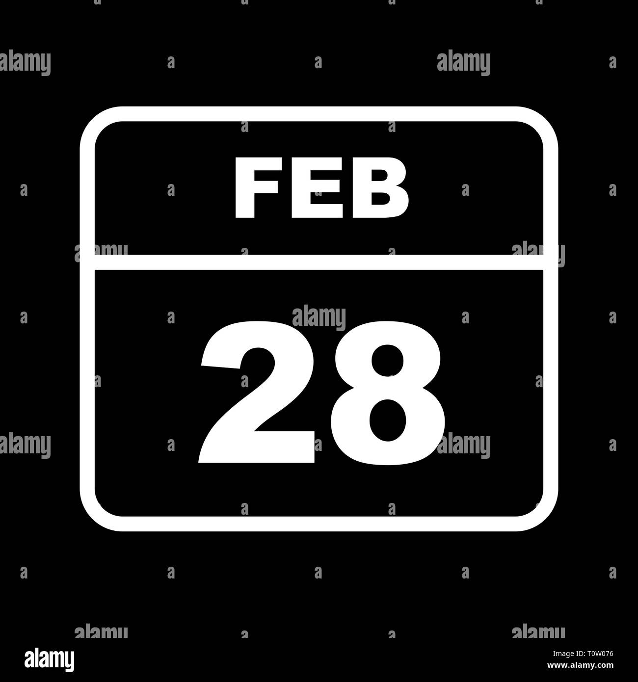 28 calendar day month Black and White Stock Photos & Images - Alamy
