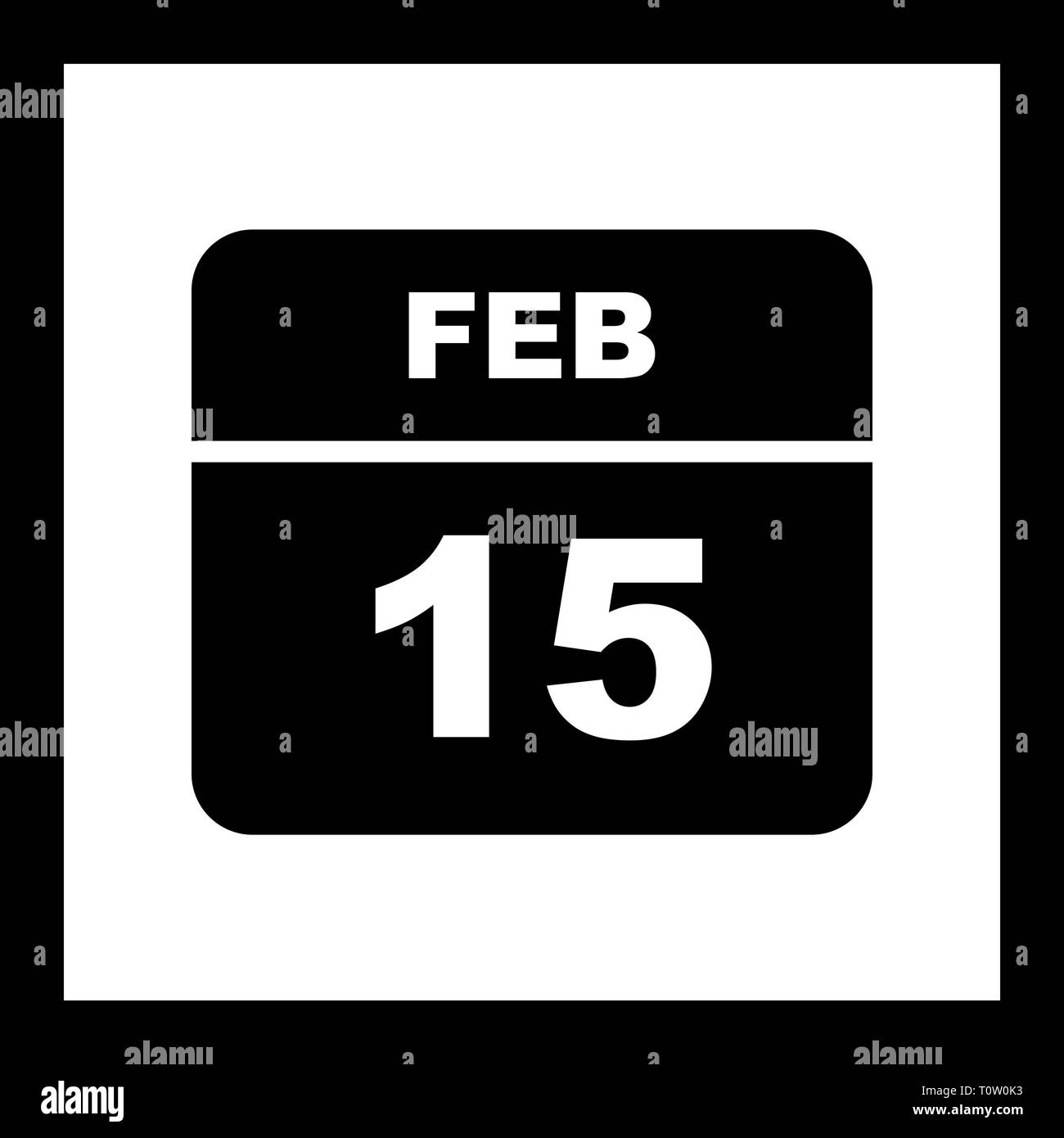 15 calendar Black and White Stock Photos & Images - Alamy
