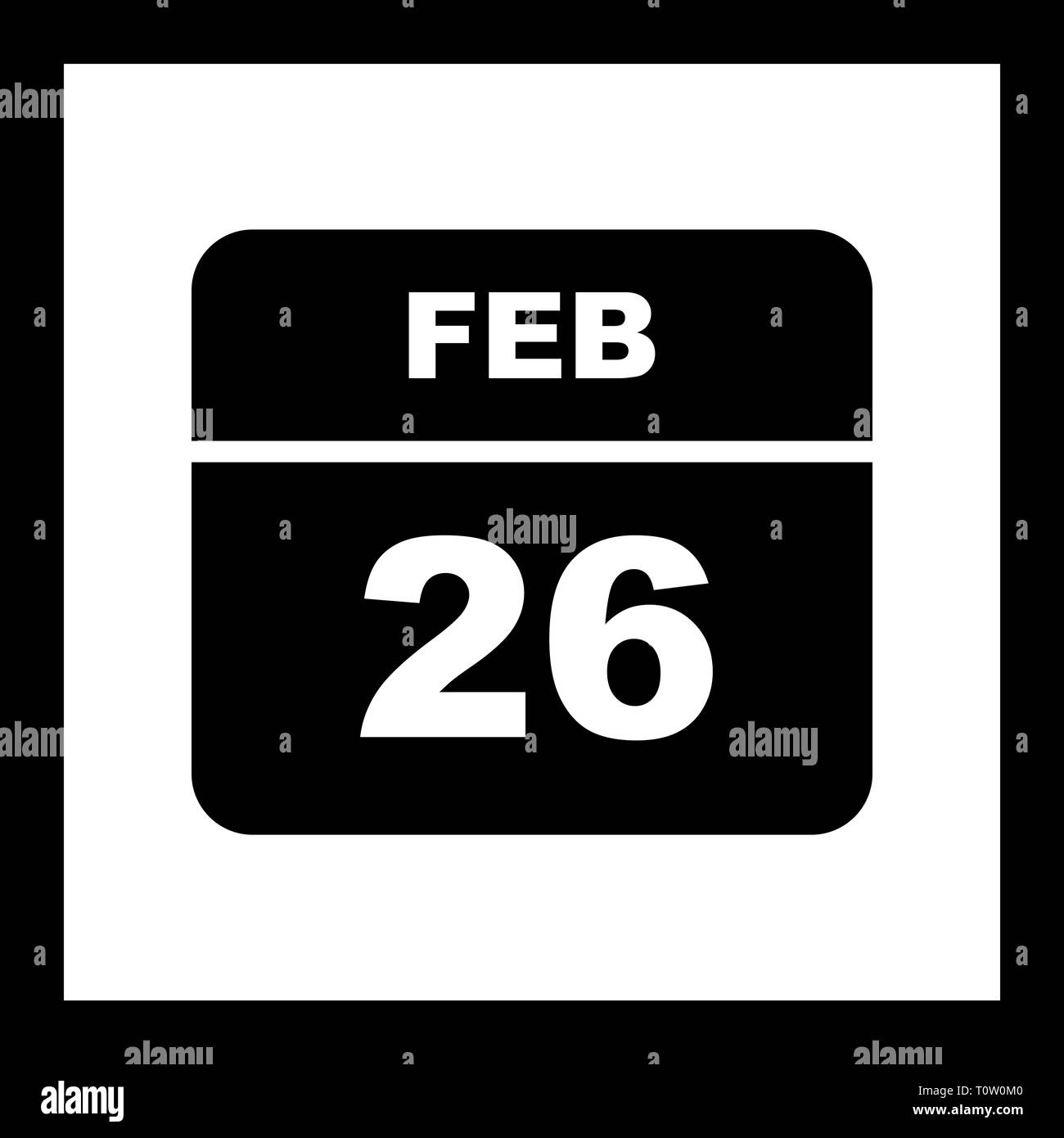 26 calendar Black and White Stock Photos & Images - Alamy